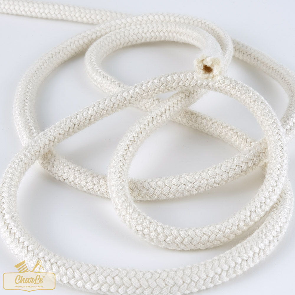ORGANIC COTTON CORD 7 MM | Ecru – Paper Scissors Cloth