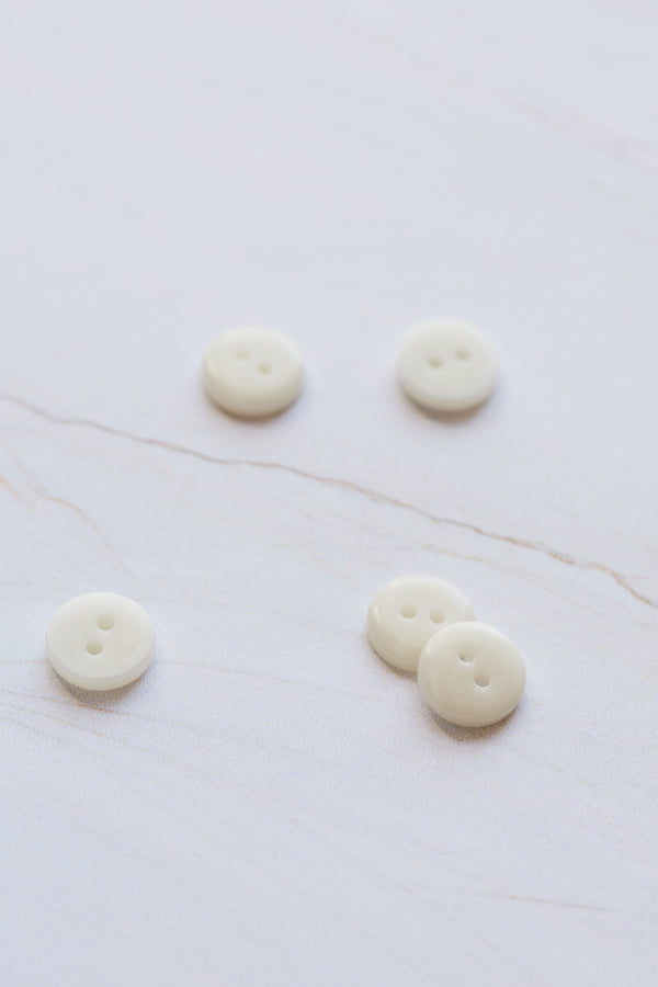 2 HOLE COROZO BUTTON | Creamy White 11mm – Paper Scissors Cloth