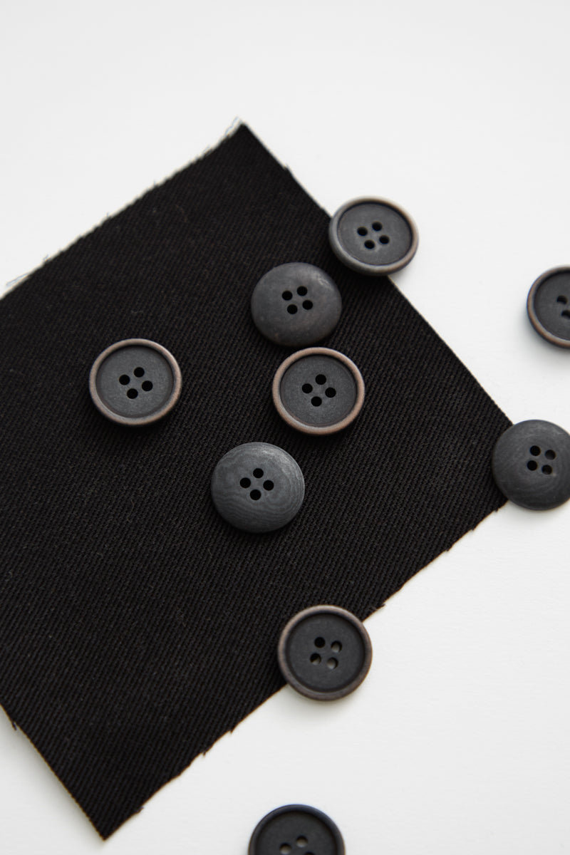 BLAZE COROZO BUTTON | Black – Paper Scissors Cloth